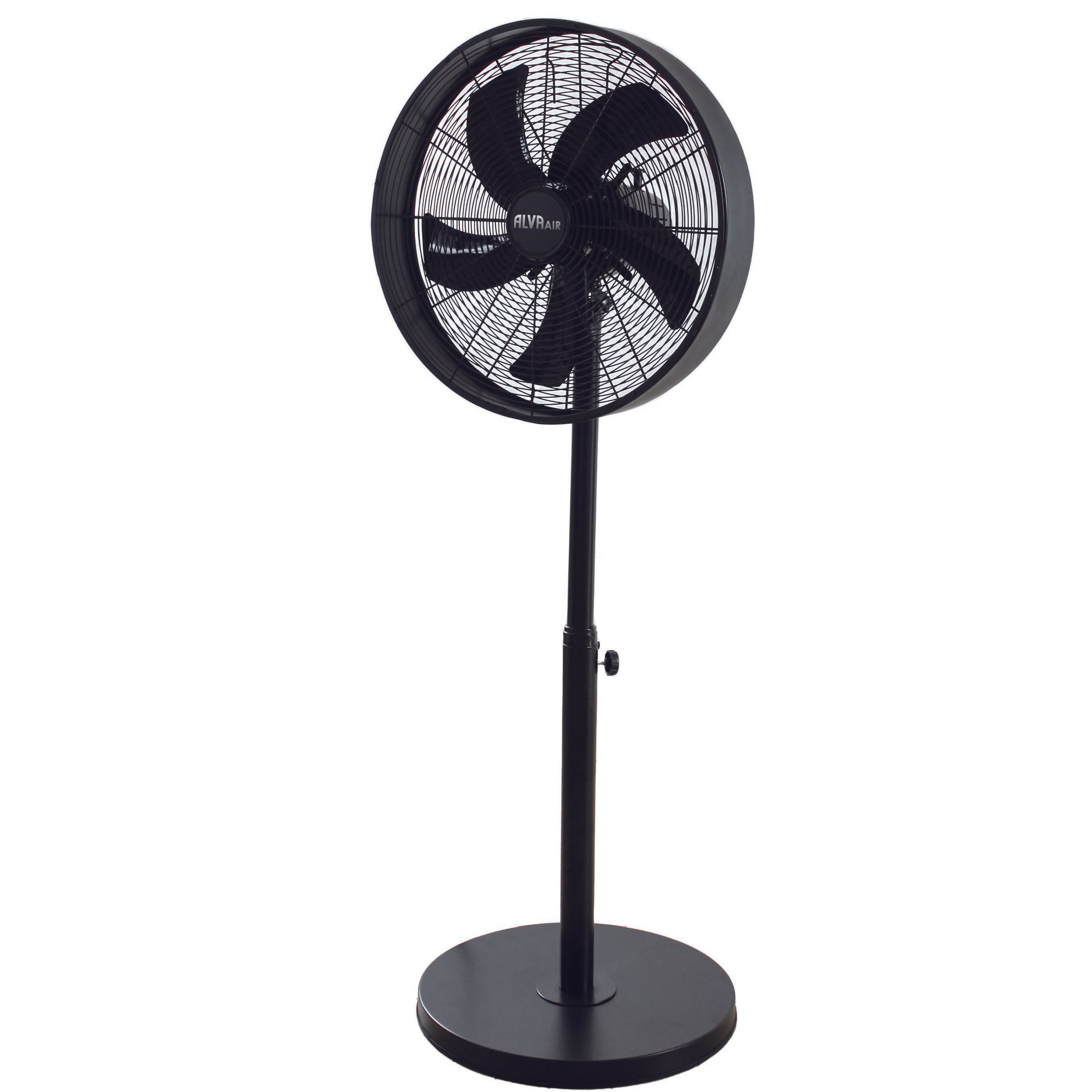40CM DRUM TELESCOPIC PEDESTAL FAN (MATTE BLACK)