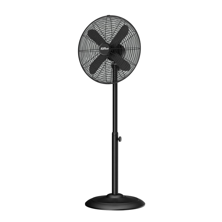 ALVA AIR - 40CM METAL TELESCOPIC PEDESTAL FAN 1.2M TALL (MATT BLACK ...