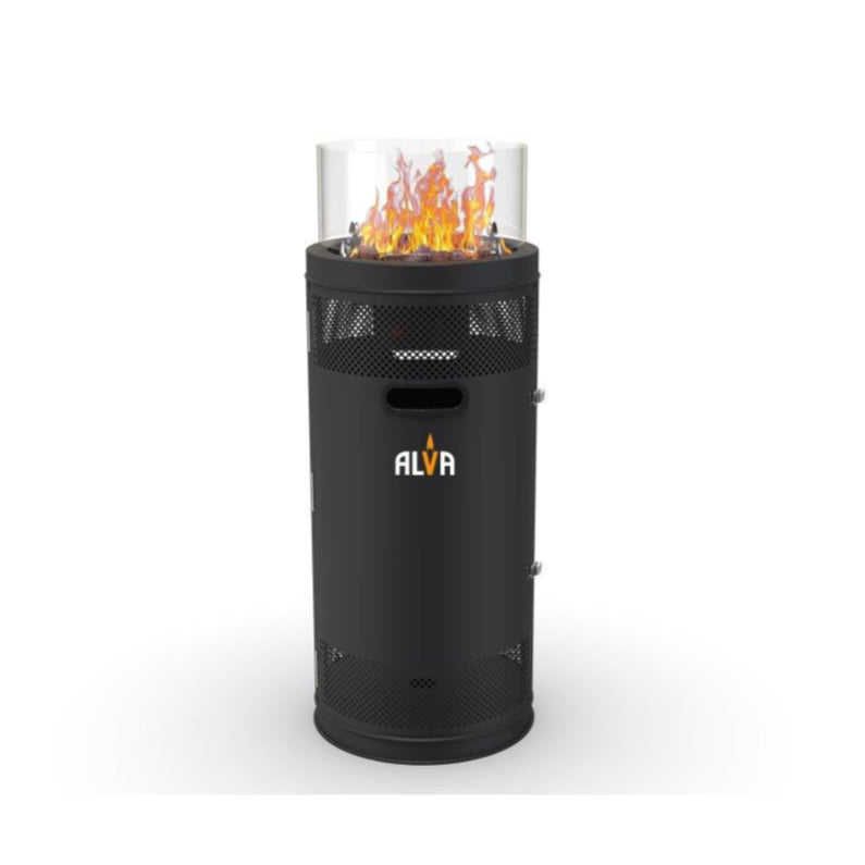 ALVA - SHORT STAND FIREPIT GAS PATIO HEATER (WITH LAVA STONES) – Alva ...