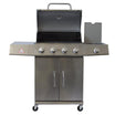 ALVA - KALAHARI 4-BURNER STAINLESS STEEL GAS BBQ WITH SIDE BURNER ...