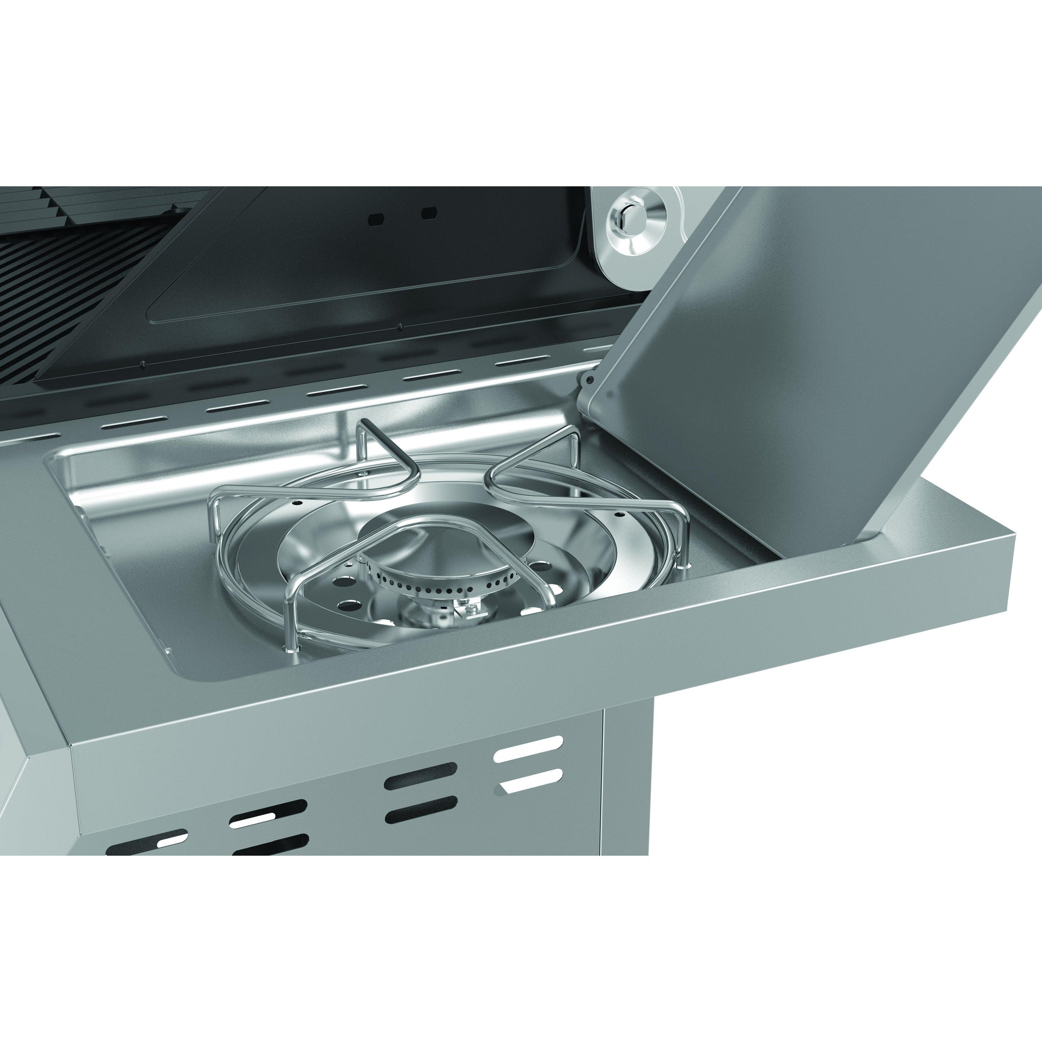 ALVA - KALAHARI 4-BURNER STAINLESS STEEL GAS BBQ WITH SIDE BURNER ...