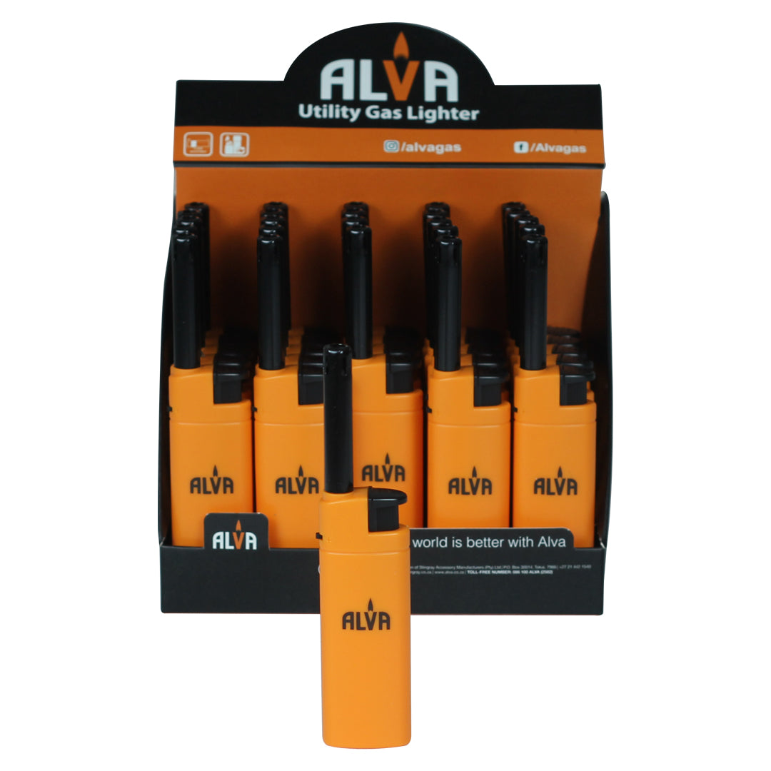 ALVA - Mini Utility Gas Lighter - 25 Pack