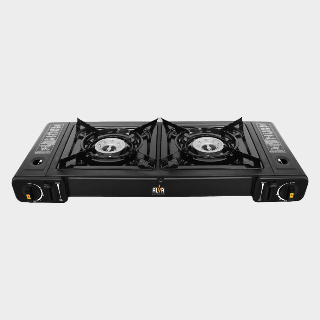 2-Burner Stainless Steel Gas Stove | LPGSA Approved | Alva