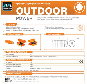 Weatherproof Splashproof Torpedo - Plug Cover & Socket Cover